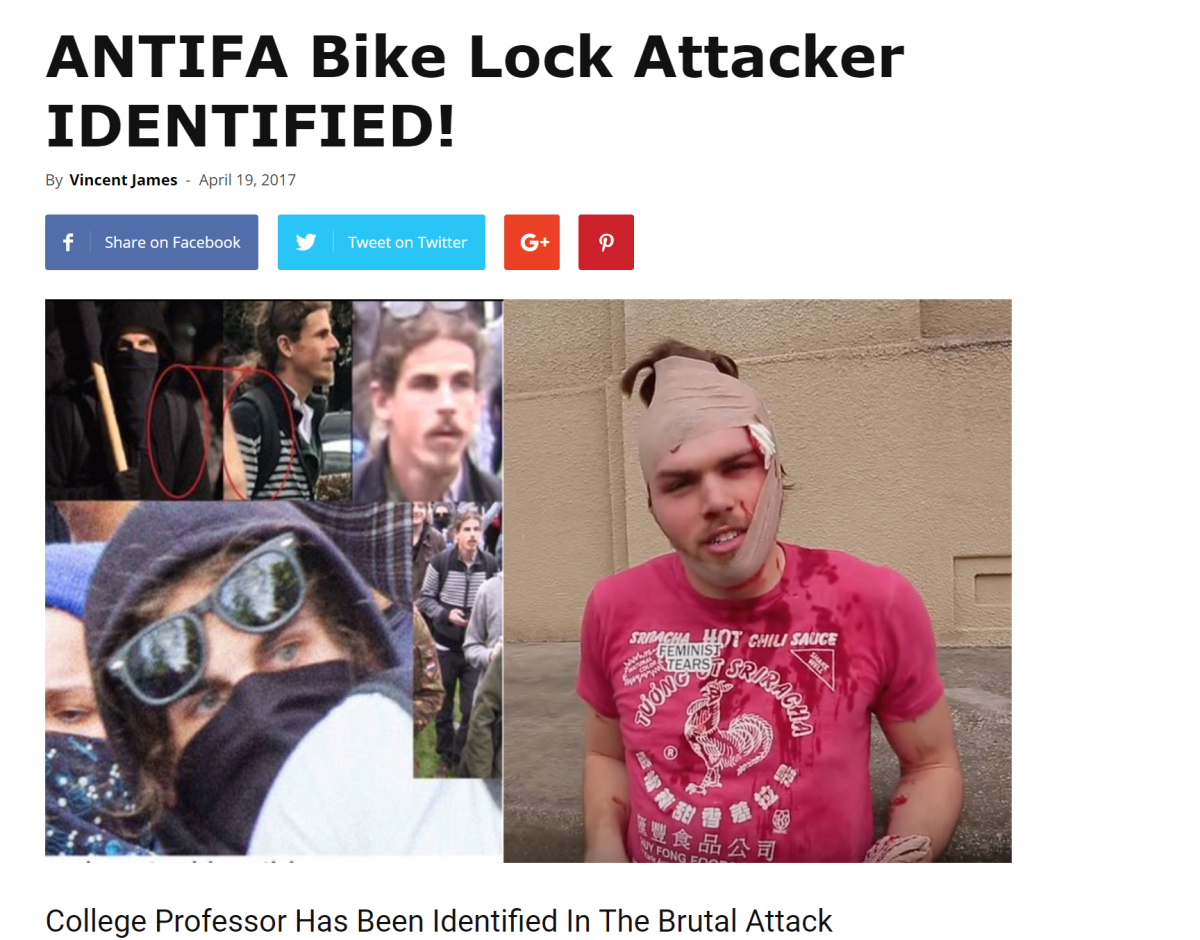 Antifa Bike Lock Attack – Four Moves